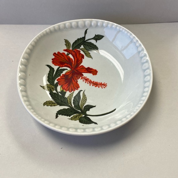 Vintage | Accents | Vintage Graylure By Crooksville Hibiscus Flowers ...